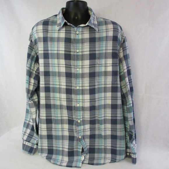 Merona | Shirts | Merona Mens Plaid Casual Oxford Shirt | Poshmark